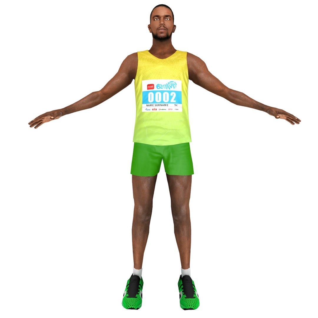 3D Marathon Runner 2 - TurboSquid 1301560