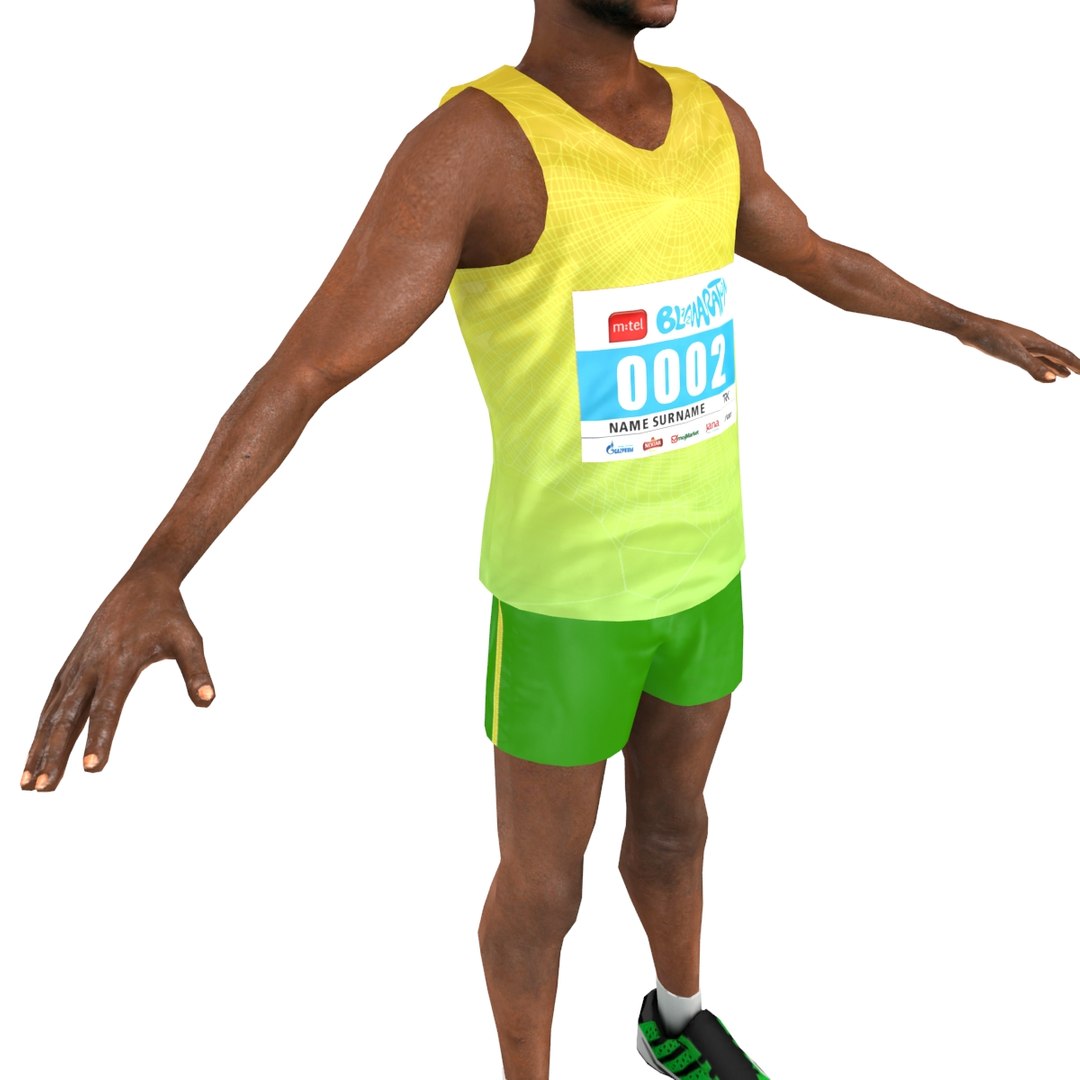 3D Marathon Runner 2 - TurboSquid 1301560