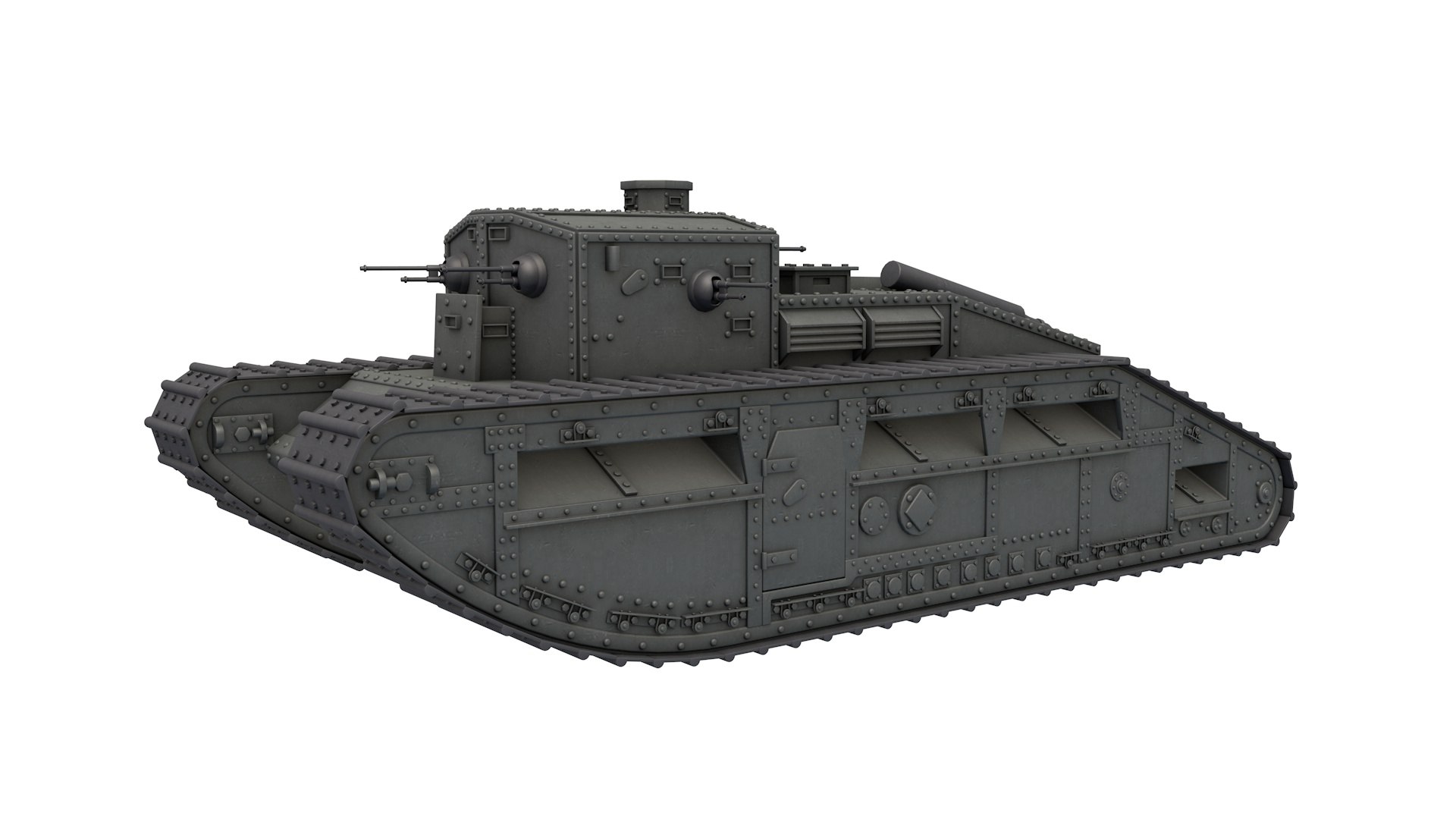 Medium Mark C Medium Tank 3D Model - TurboSquid 2376080