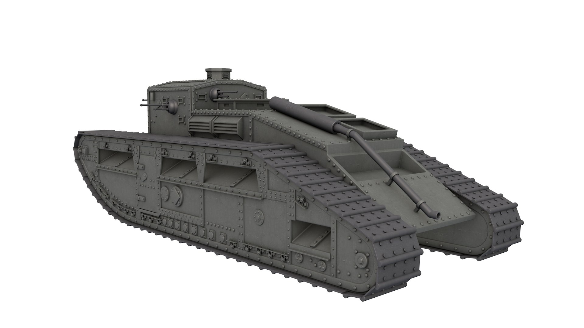 Medium Mark C Medium Tank 3D Model - TurboSquid 2376080