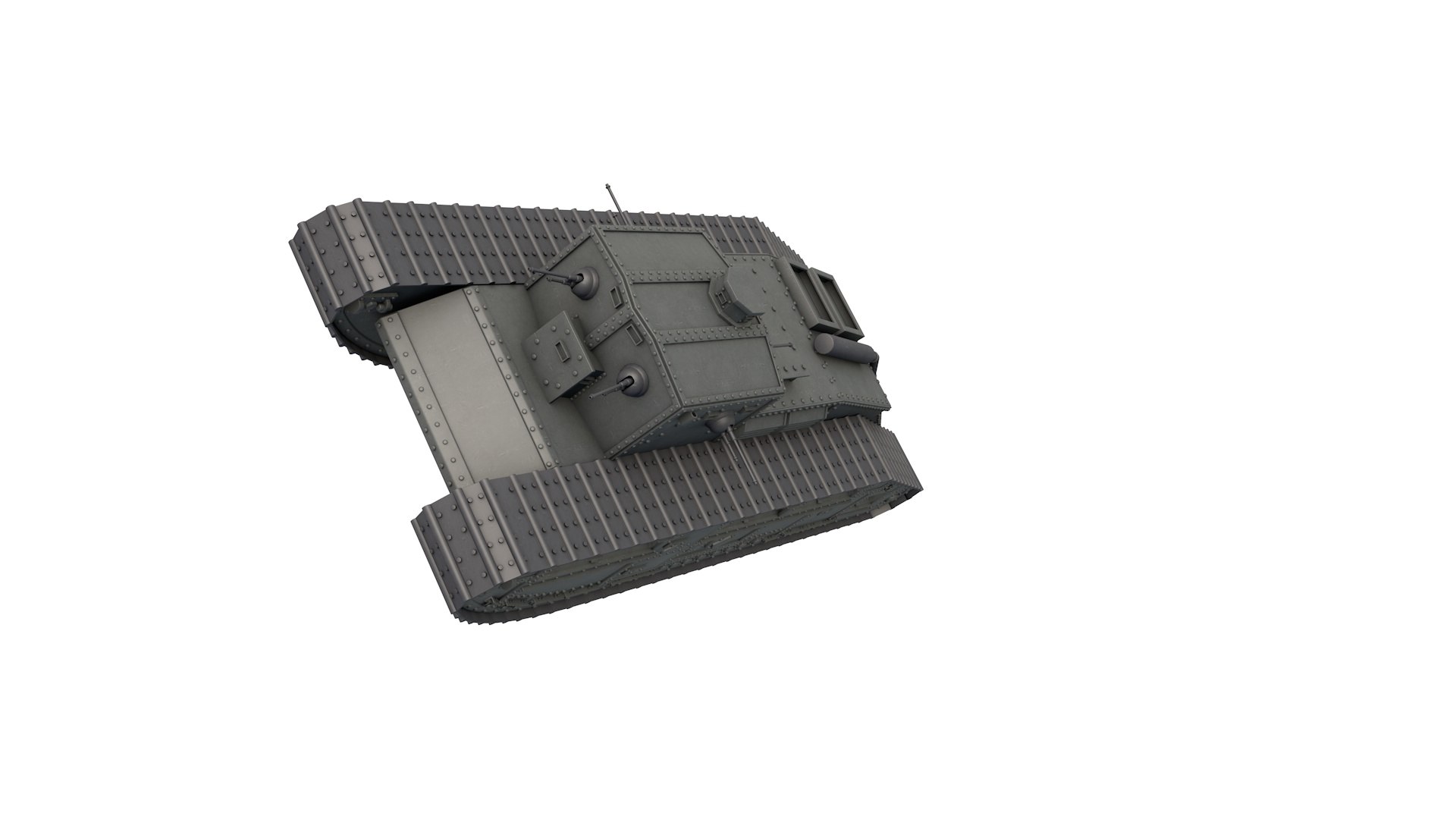 Medium Mark C Medium Tank 3D Model - TurboSquid 2376080