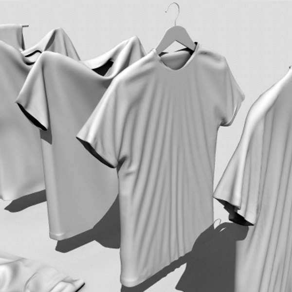 3d max clothes t-shirt pants