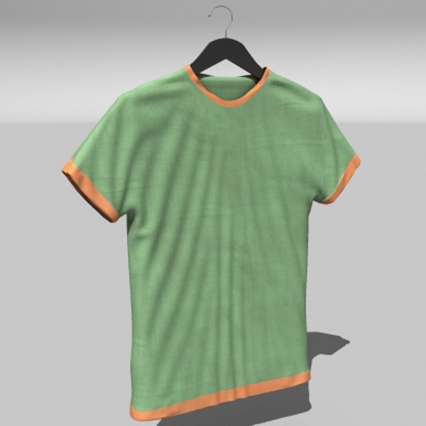 3d max clothes t-shirt pants