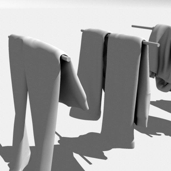 3d max clothes t-shirt pants