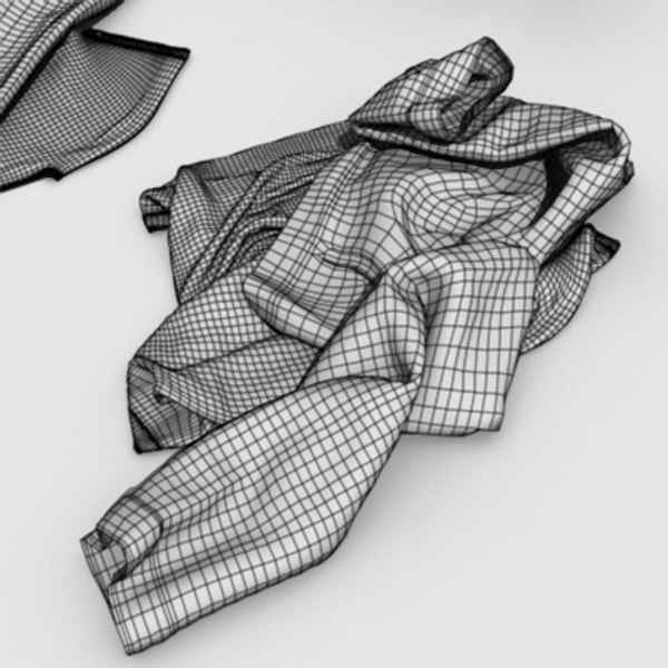 3d max clothes t-shirt pants