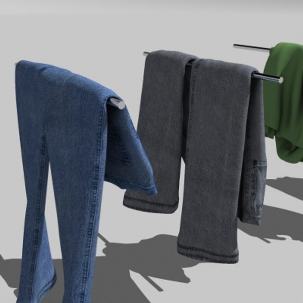 3d max clothes t-shirt pants