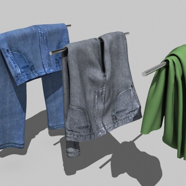 3d max clothes t-shirt pants