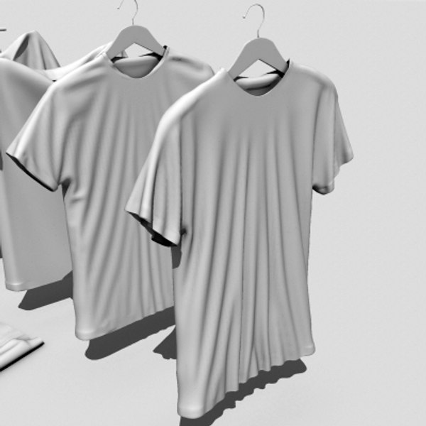 3d max clothes t-shirt pants