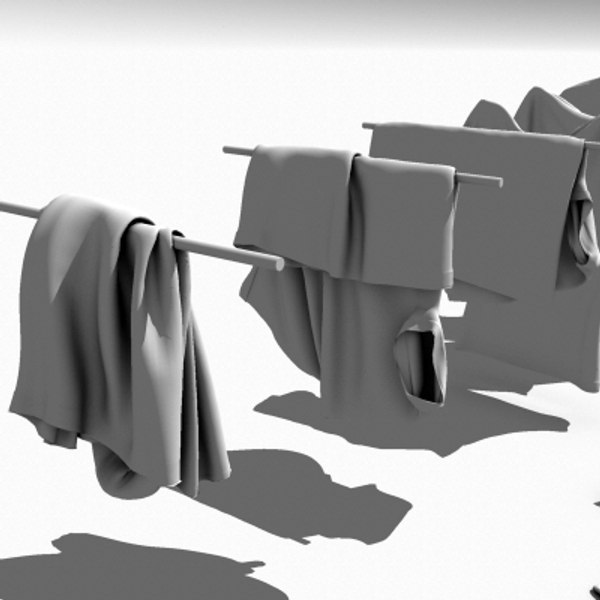 3d max clothes t-shirt pants