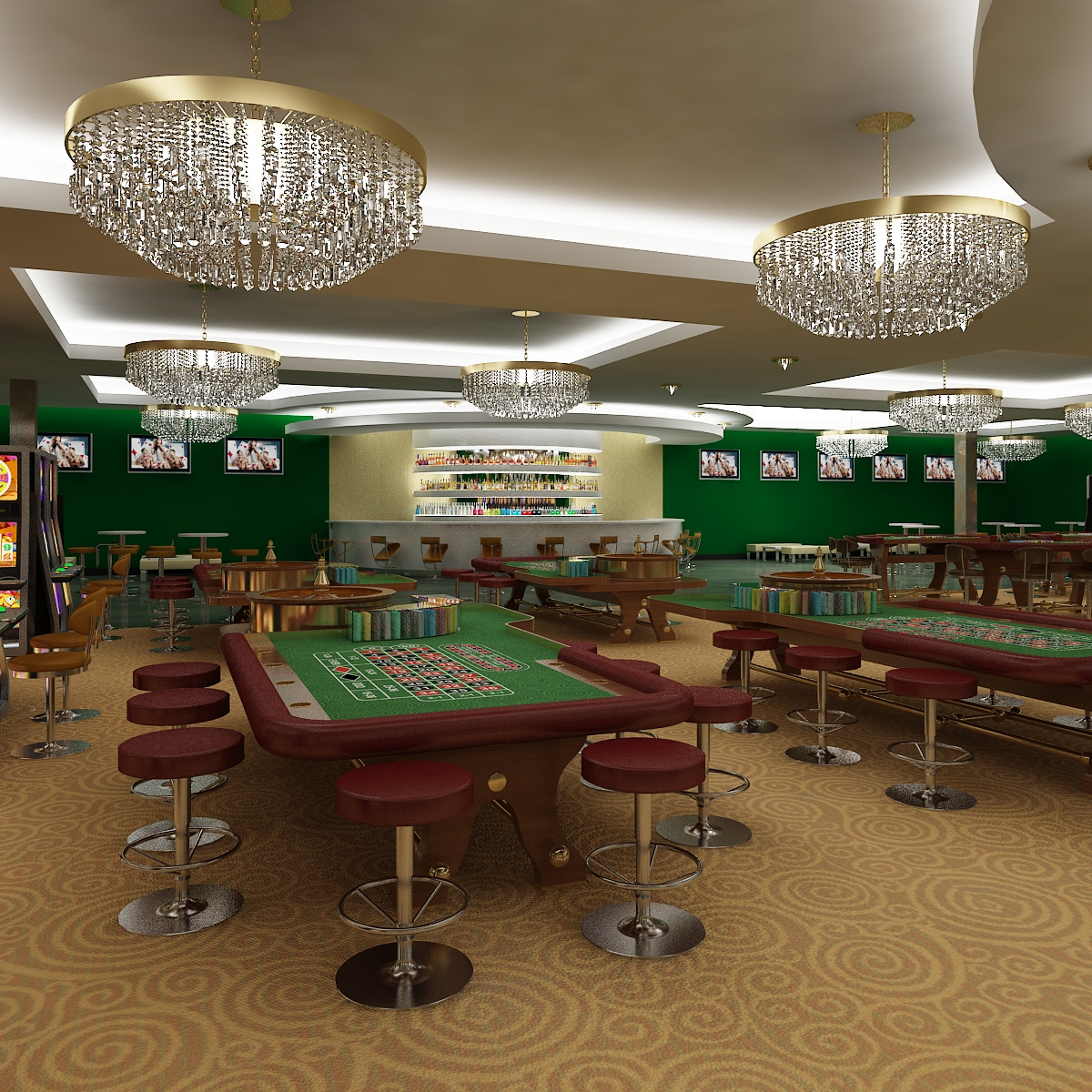 casino 5 roulette tables max