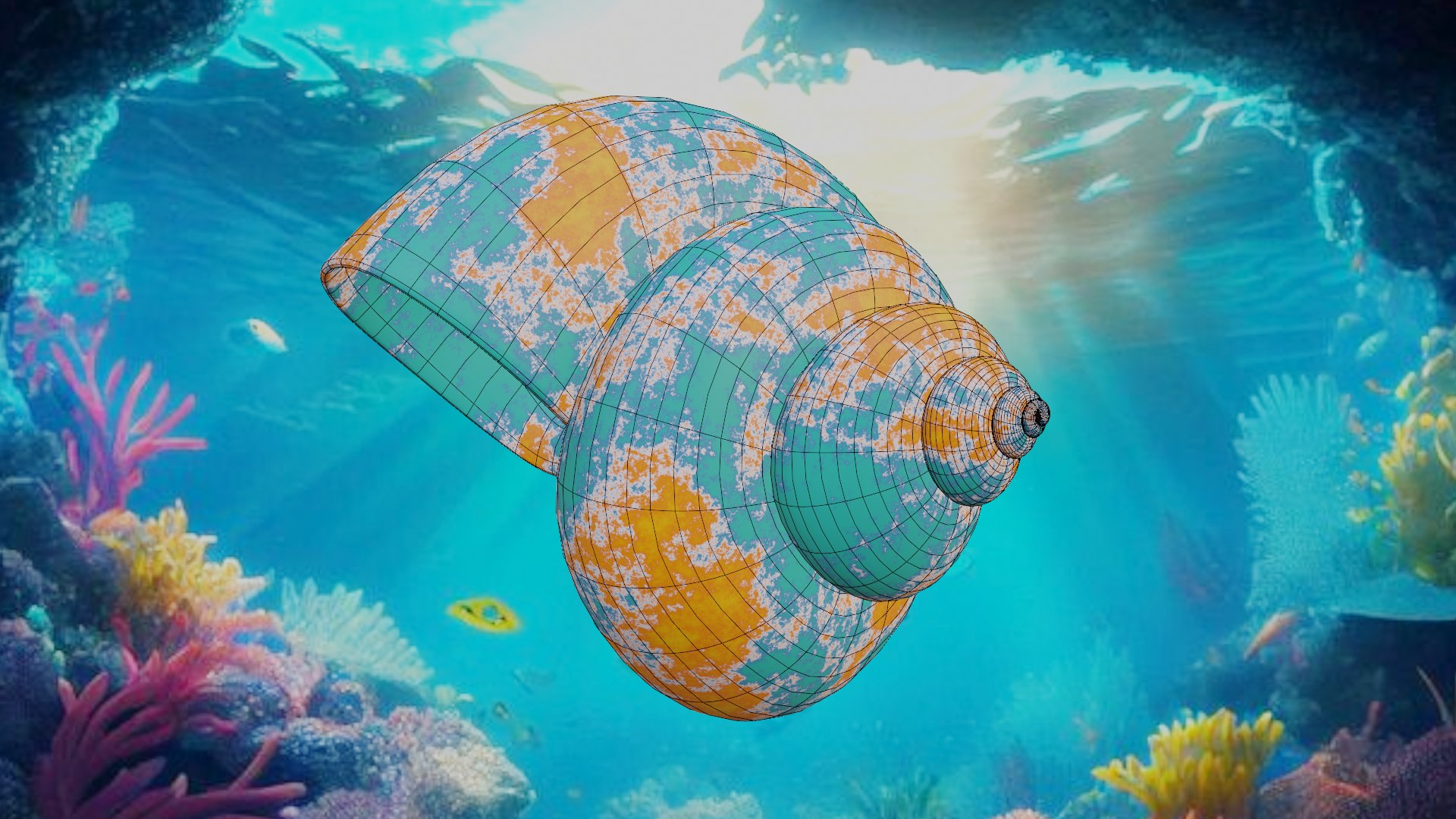 Seashell With Procedural Texture 3D - TurboSquid 2150302