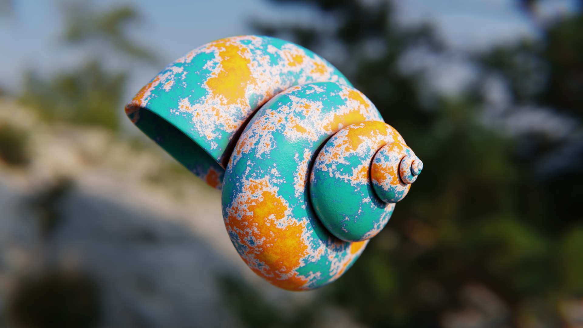 Seashell With Procedural Texture 3D - TurboSquid 2150302