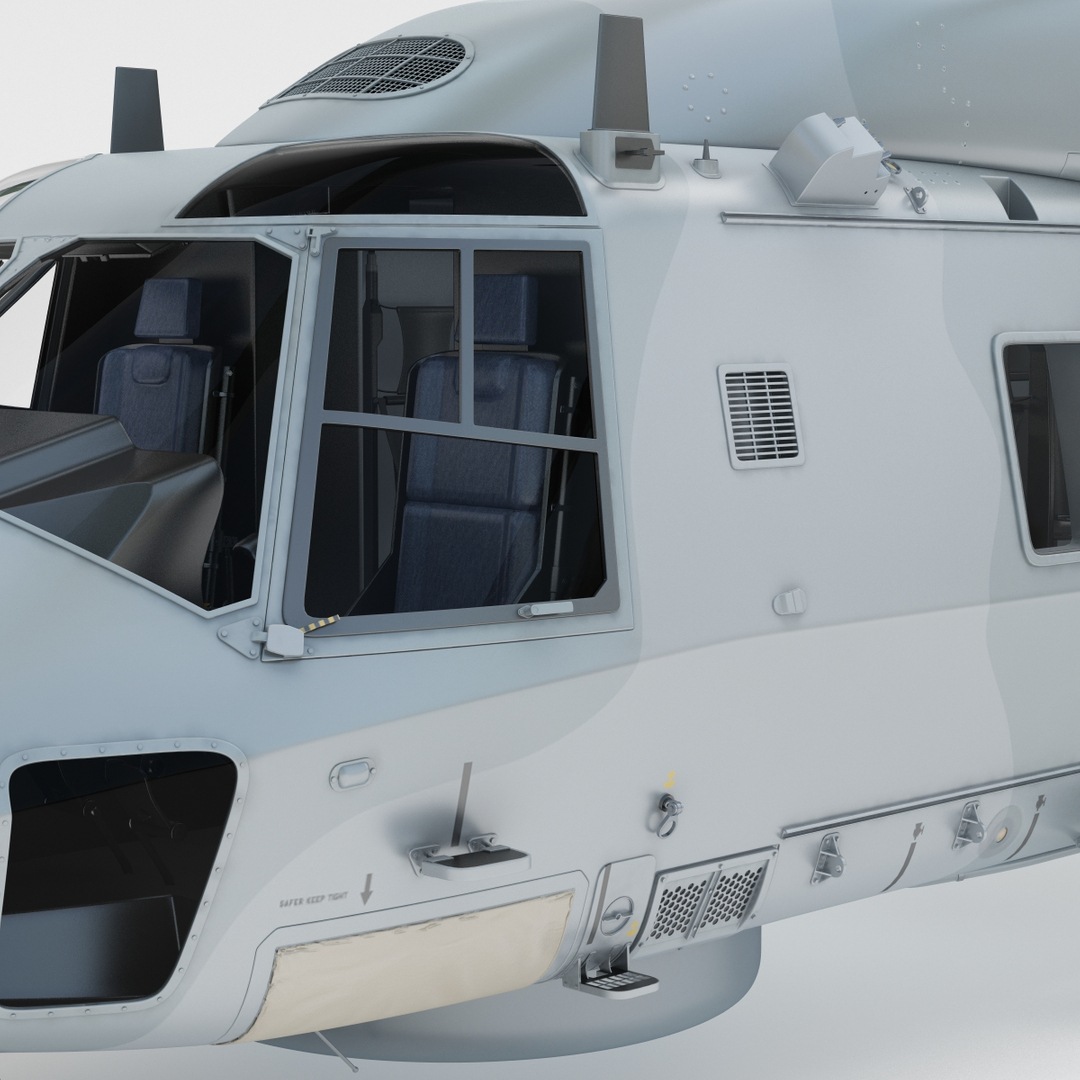 3d model nhindustries nh90 military helicopter
