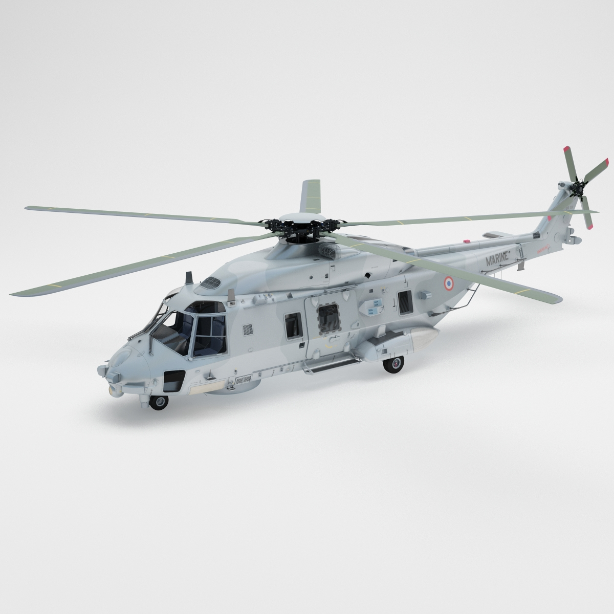 3d model nhindustries nh90 military helicopter