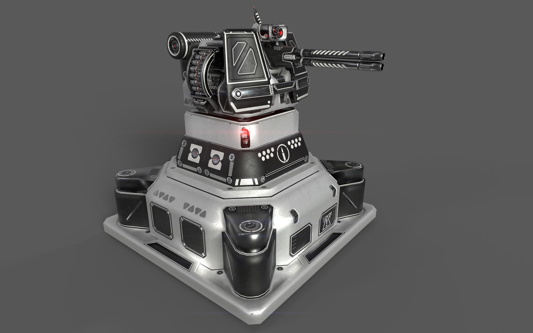 3D Small 30mm Autocannon - TurboSquid 1764937