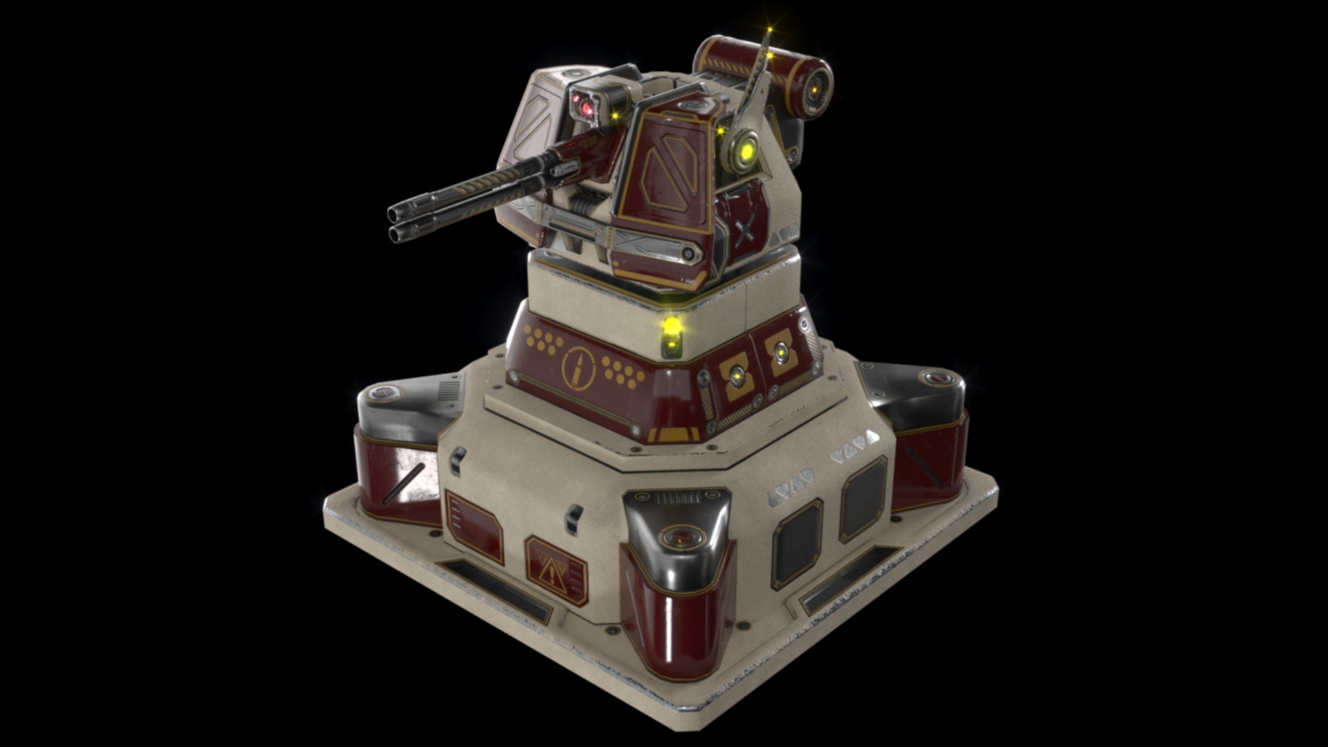 3D Small 30mm Autocannon - TurboSquid 1764937