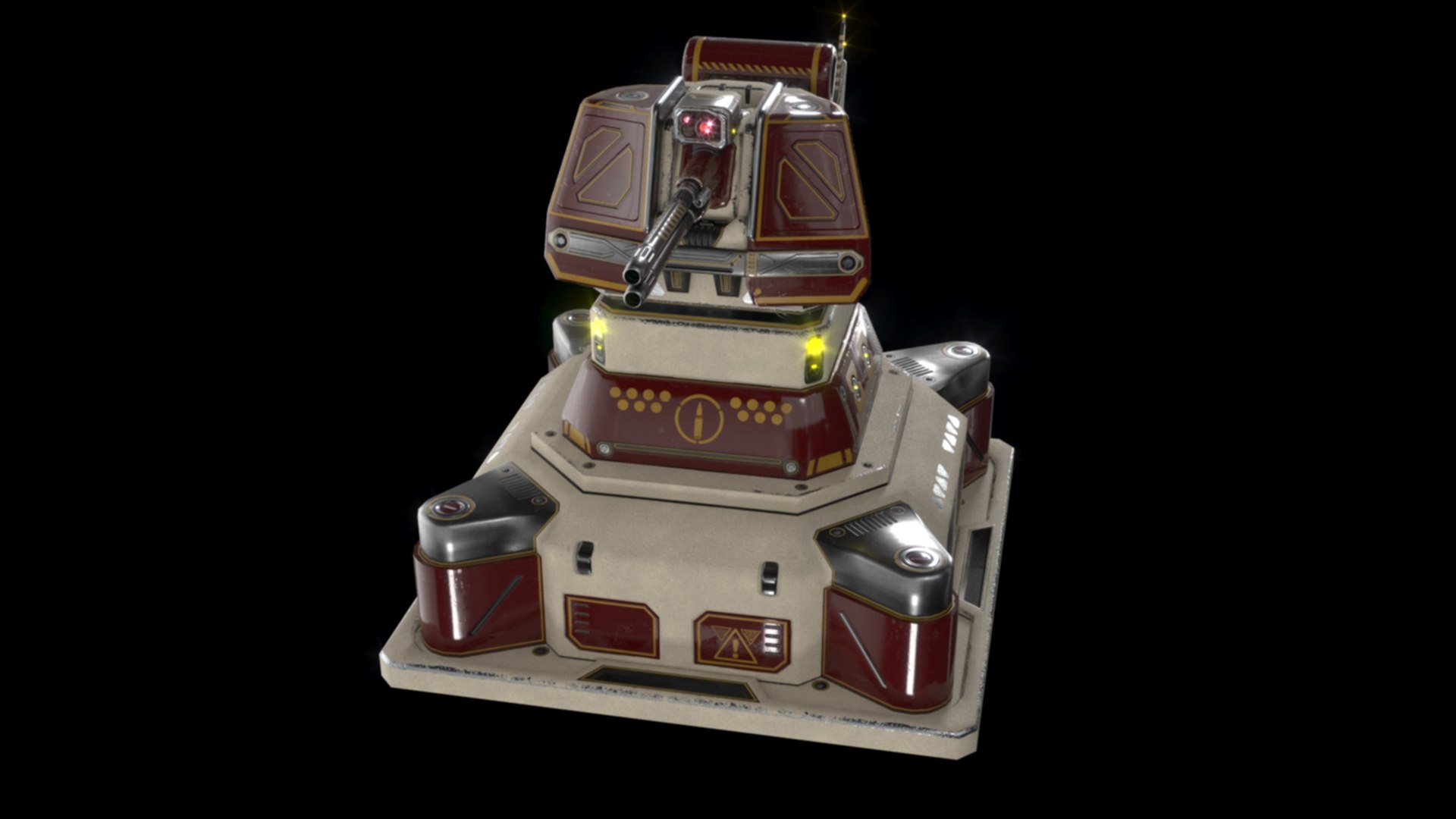 3D Small 30mm Autocannon - TurboSquid 1764937