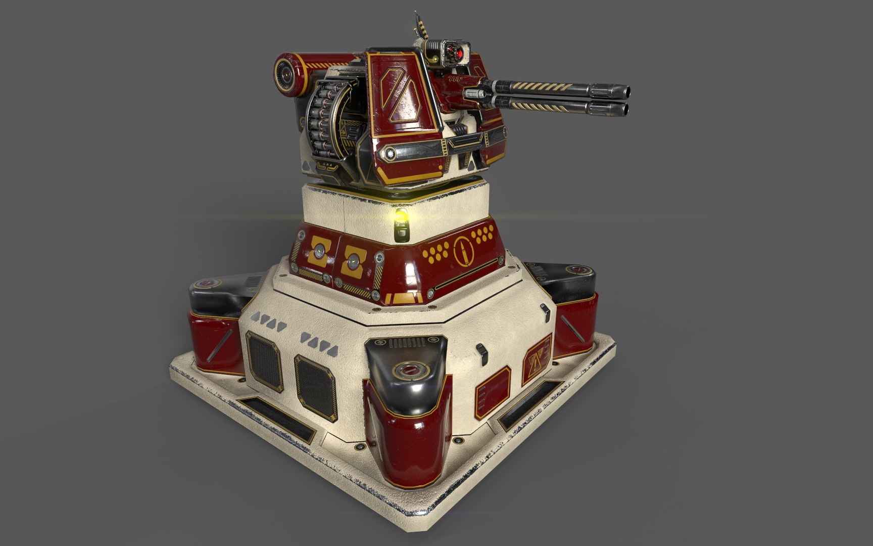 3D Small 30mm Autocannon - TurboSquid 1764937