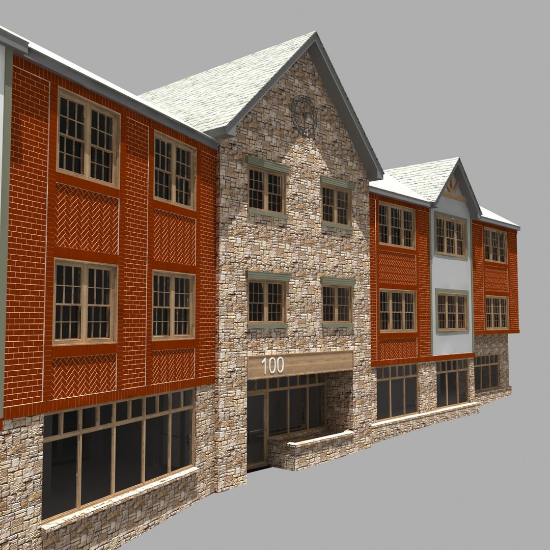 3D House 3 Storey Apartment Model - TurboSquid 1237253