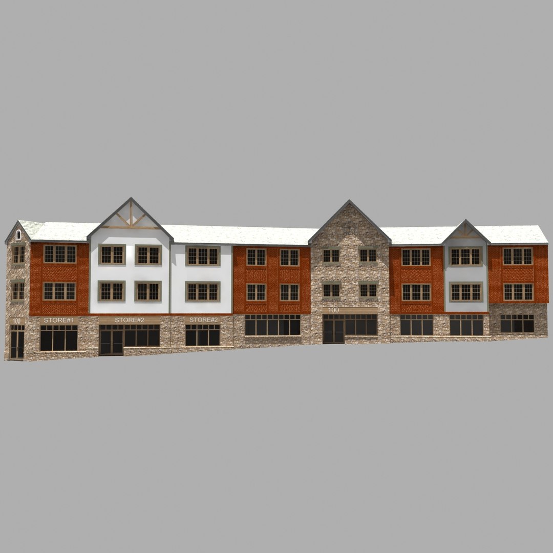 3D House 3 Storey Apartment Model - TurboSquid 1237253