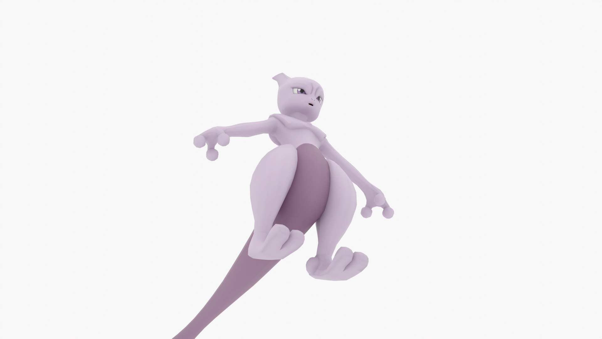 Mewtwo Pokemon 3D Model - TurboSquid 2386462