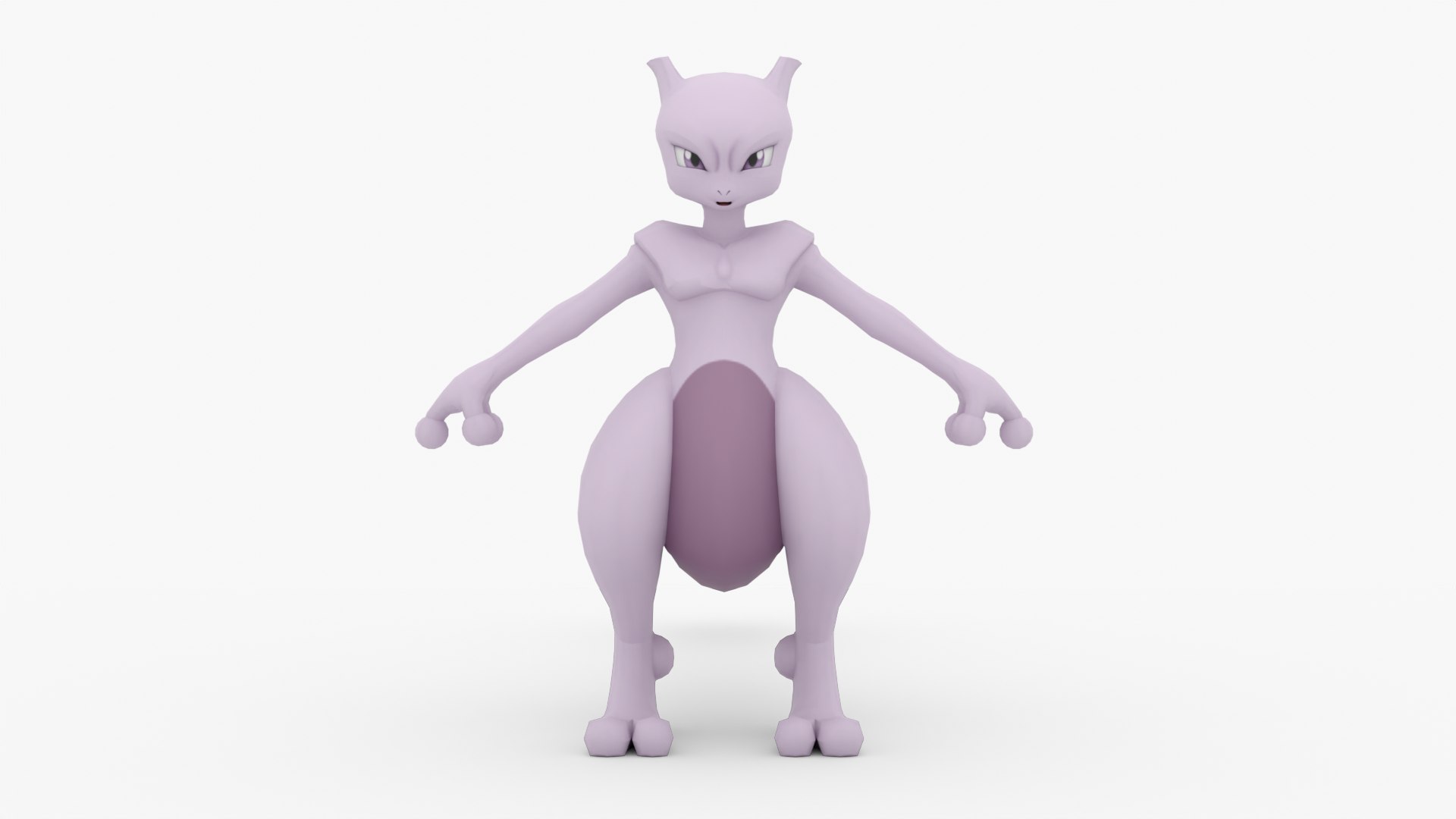 Mewtwo Pokemon 3D Model - TurboSquid 2386462