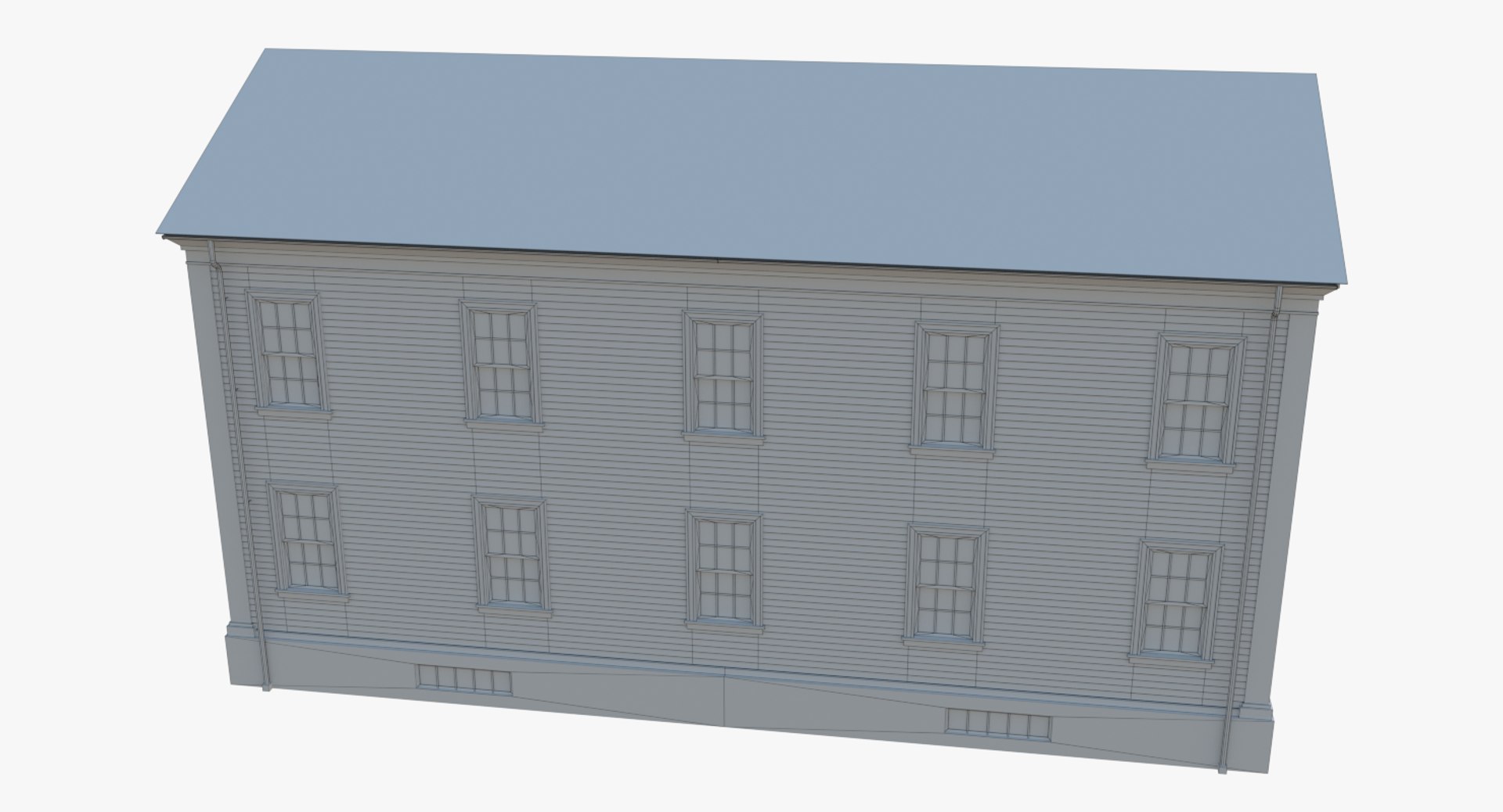 Colonial House 3D Model - TurboSquid 1190854