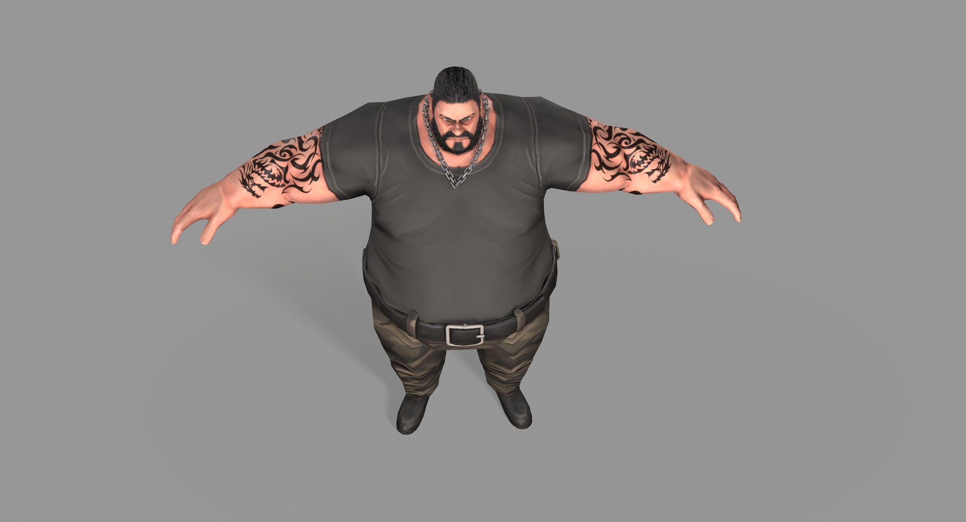 3D Gang Gangster - TurboSquid 1316345