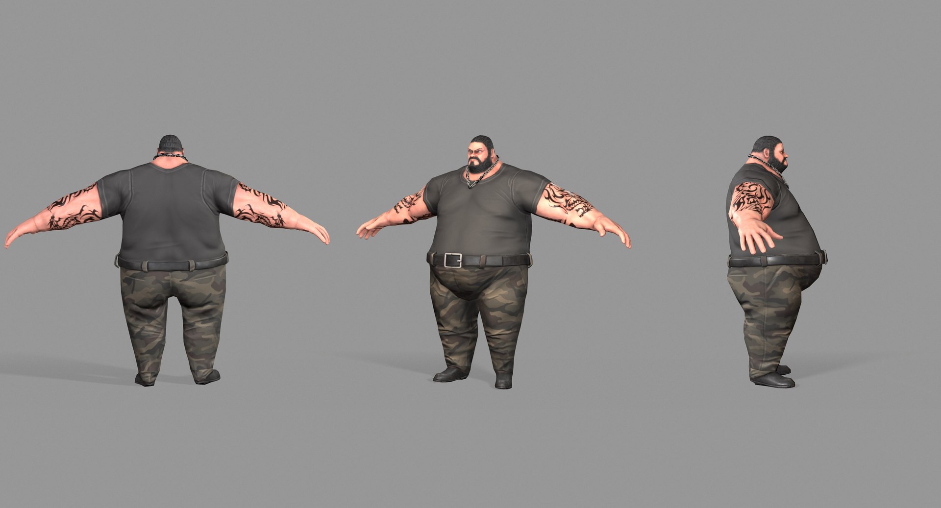 3D gang gangster - TurboSquid 1316345
