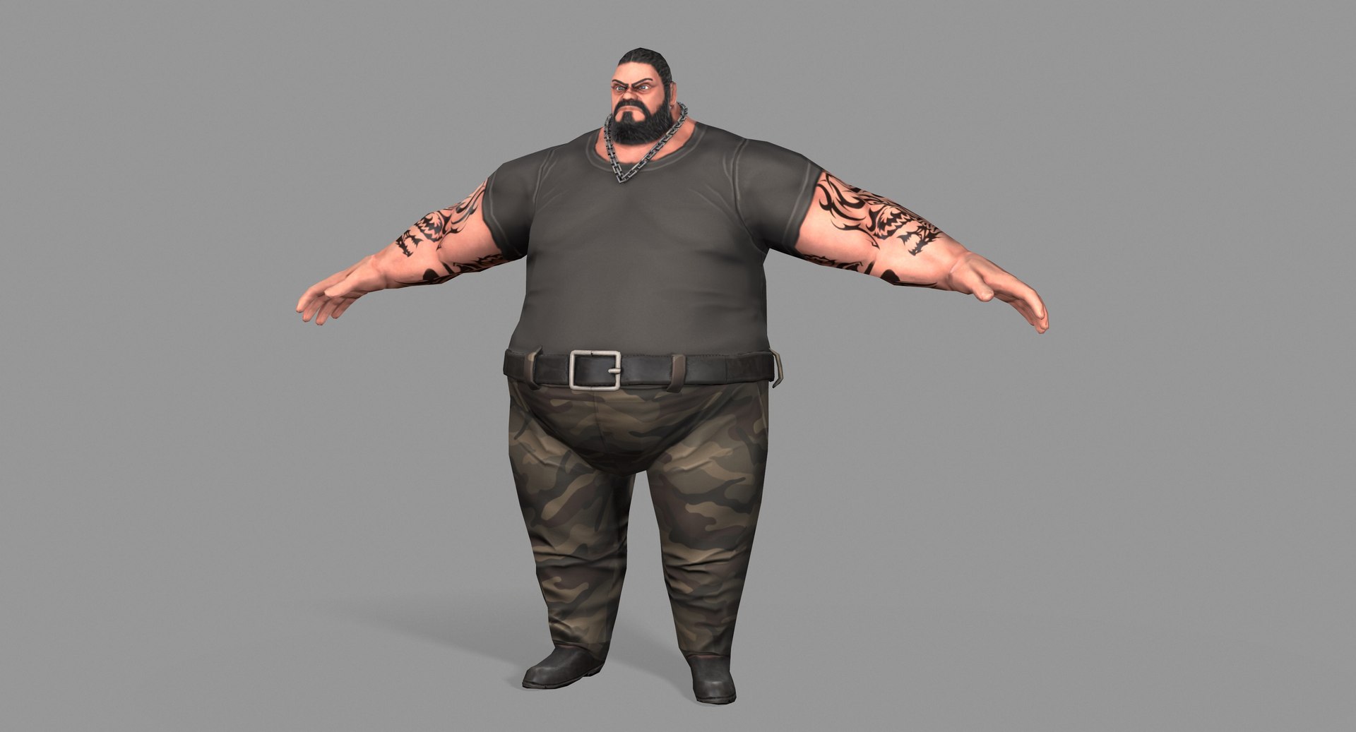 3D Gang Gangster - TurboSquid 1316345