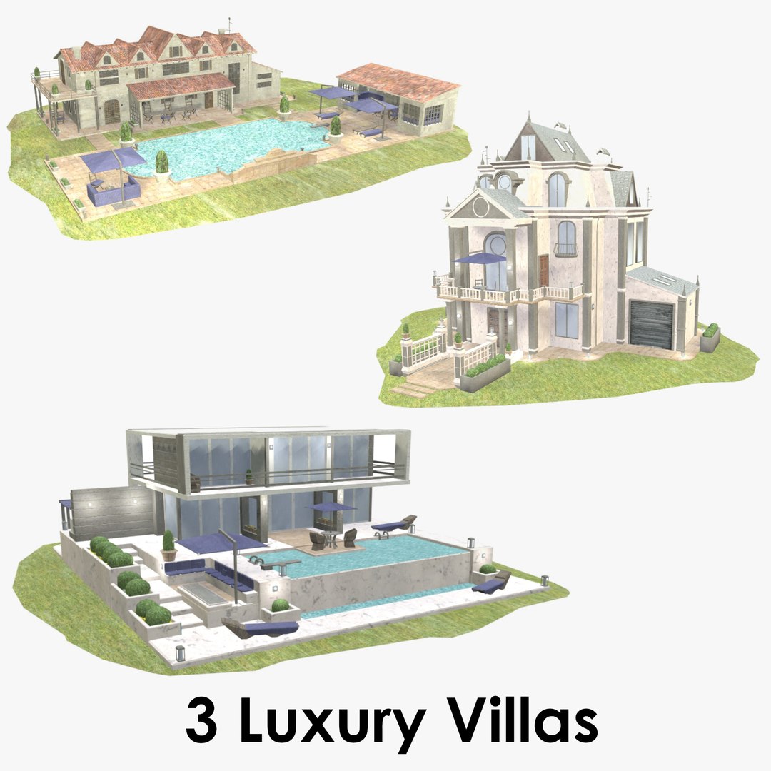 Luxury Villas - Model - TurboSquid 1659392