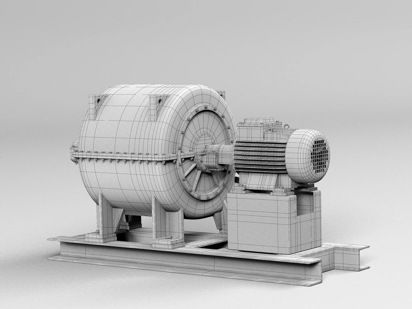 3D Industrial Compressor Model - TurboSquid 1382117