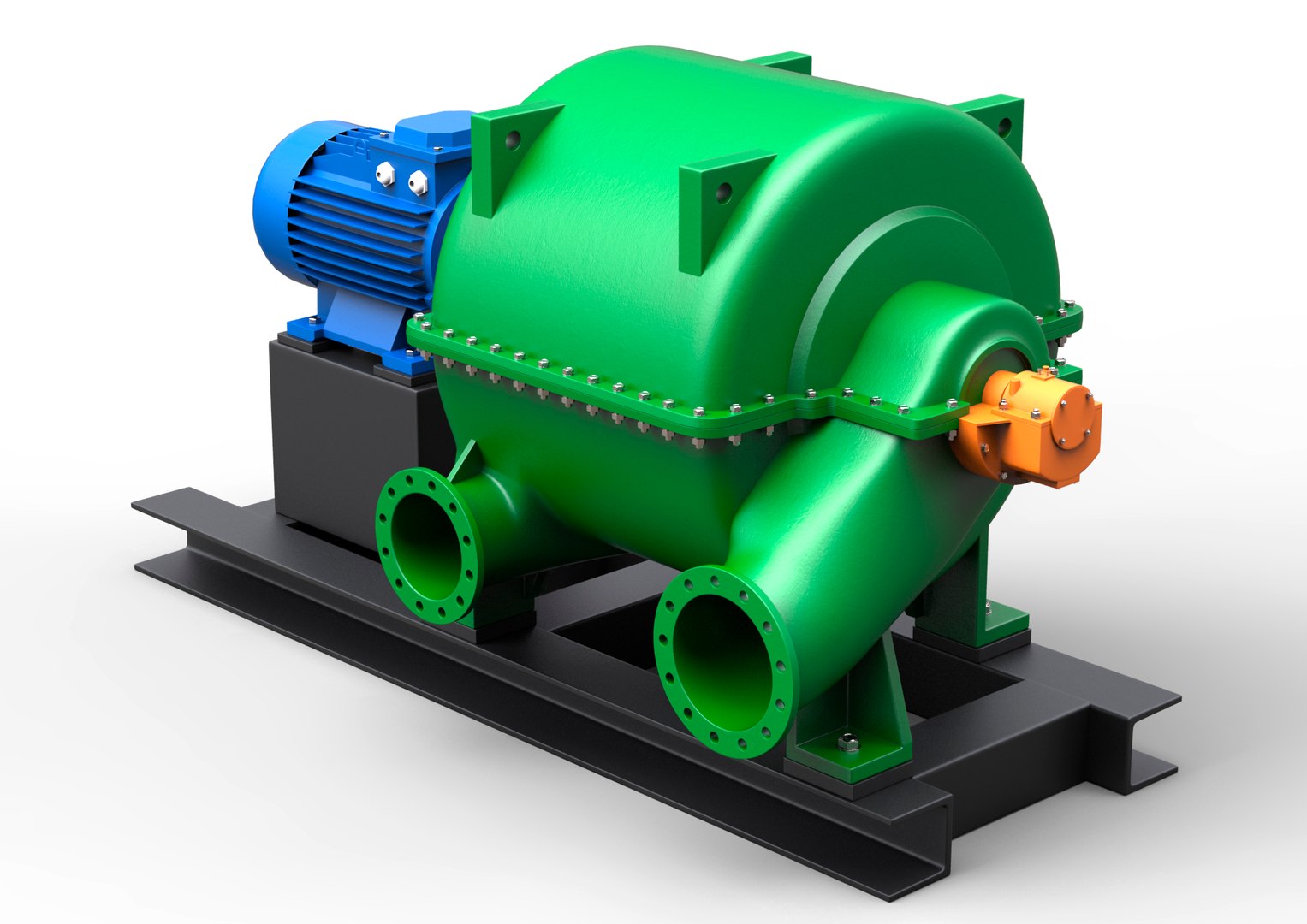 3D Industrial Compressor Model - TurboSquid 1382117