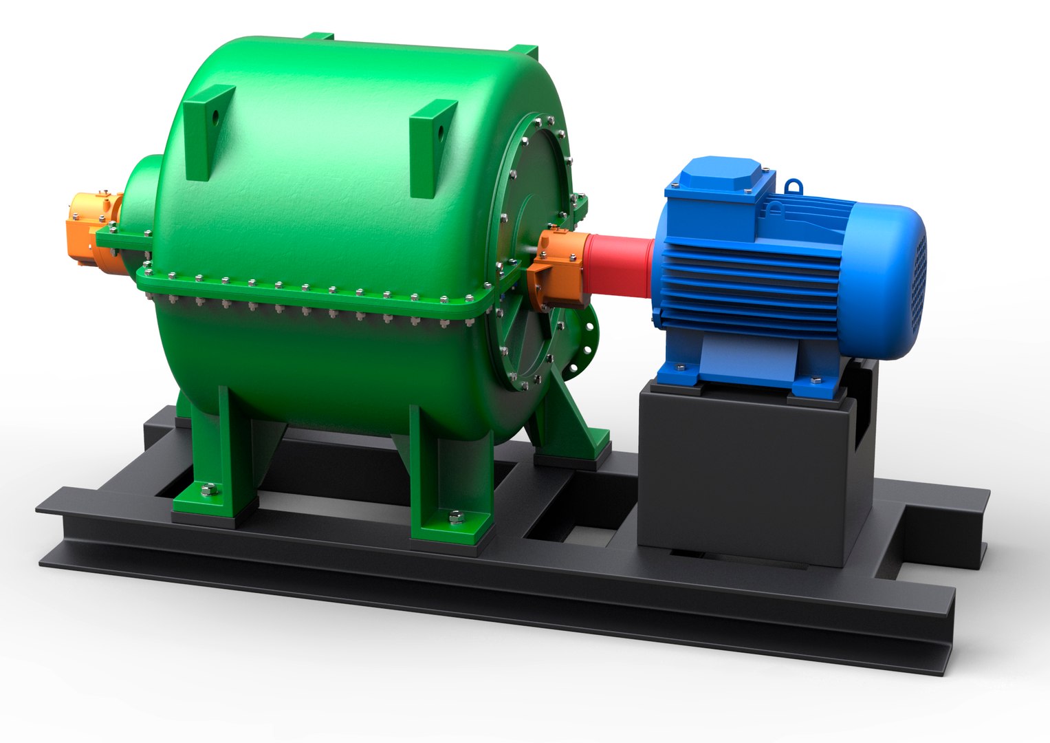 3D Industrial Compressor Model - TurboSquid 1382117