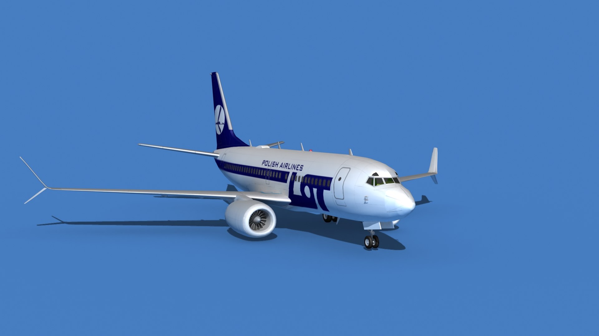 3D Model Boeing 737 Max 7 Lot Polish Airlines - TurboSquid 1760464