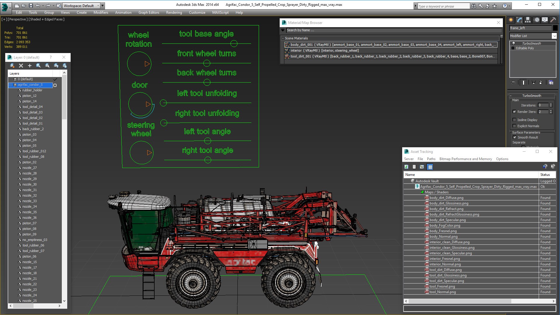 3D agrifac condor 5 self propelled model - TurboSquid 1604059