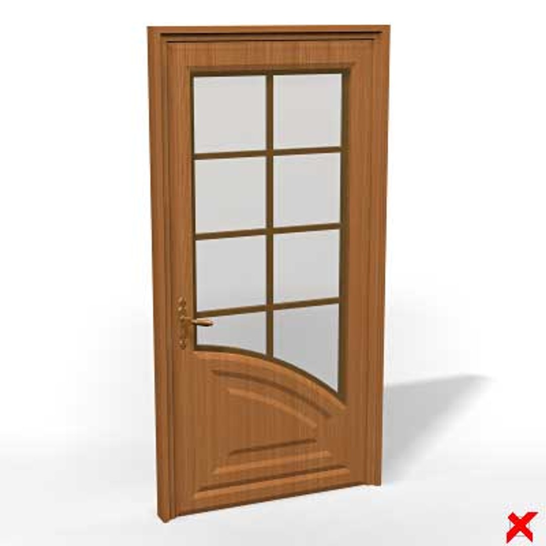 3ds max glass door