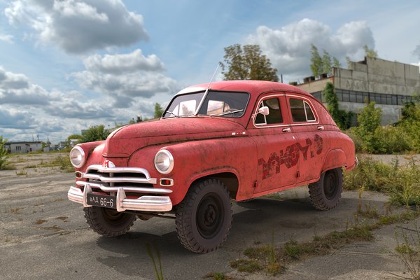 modelo 3d GAZ-M72 - TurboSquid 1983565