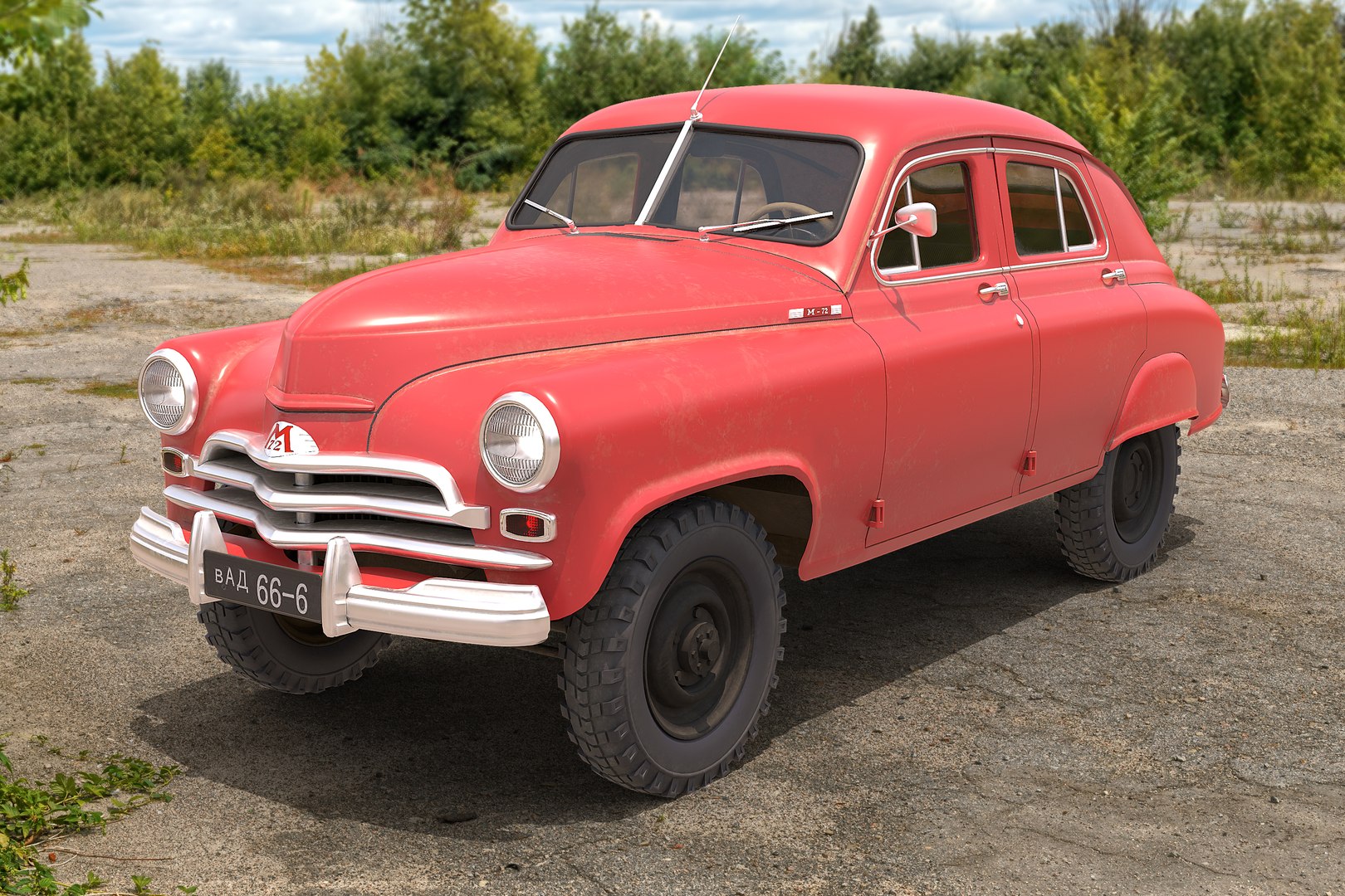 3D GAZ-M72 Model - TurboSquid 1983565