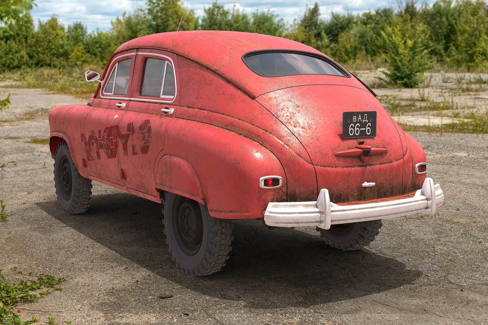 3D GAZ-M72 Model - TurboSquid 1983565