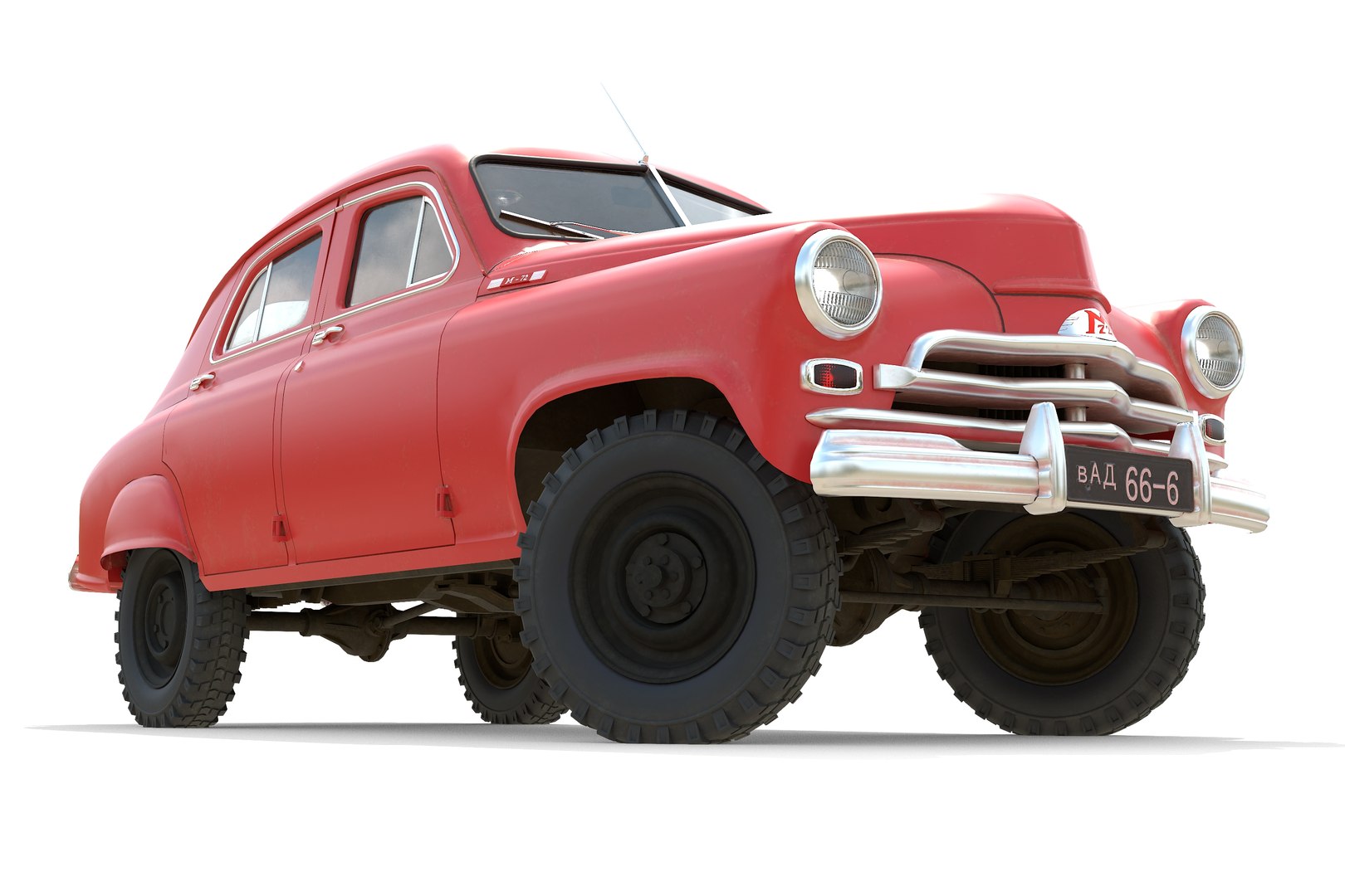 3D GAZ-M72 Model - TurboSquid 1983565