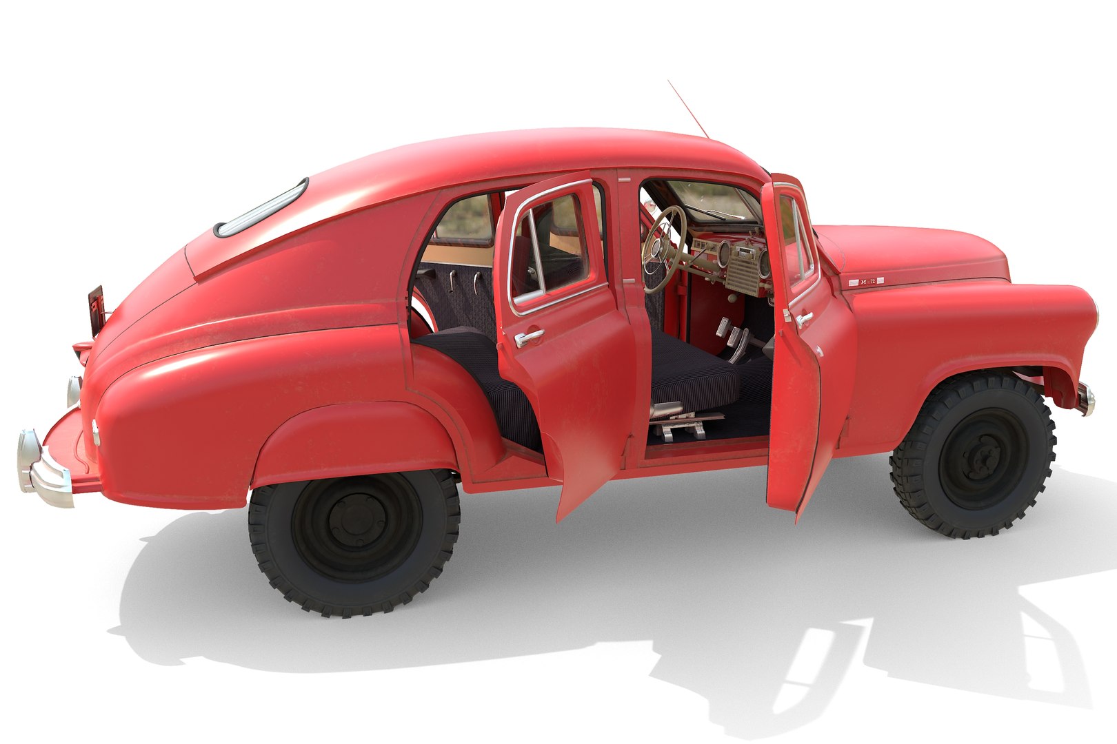 3D GAZ-M72 Model - TurboSquid 1983565