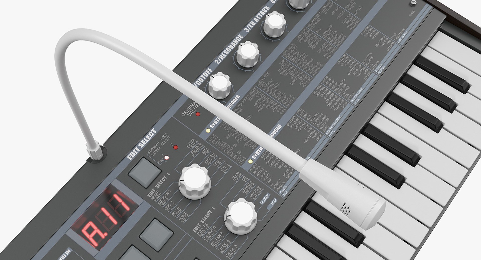 Analog Synthesizer Generic Synth Model - TurboSquid 1358201