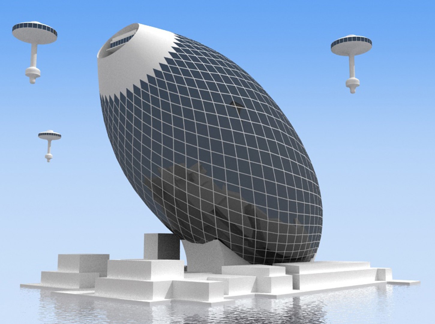 3d future building 7 model