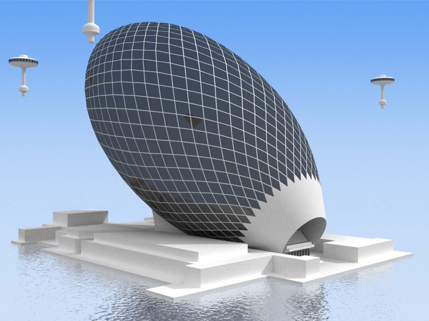 3d future building 7 model