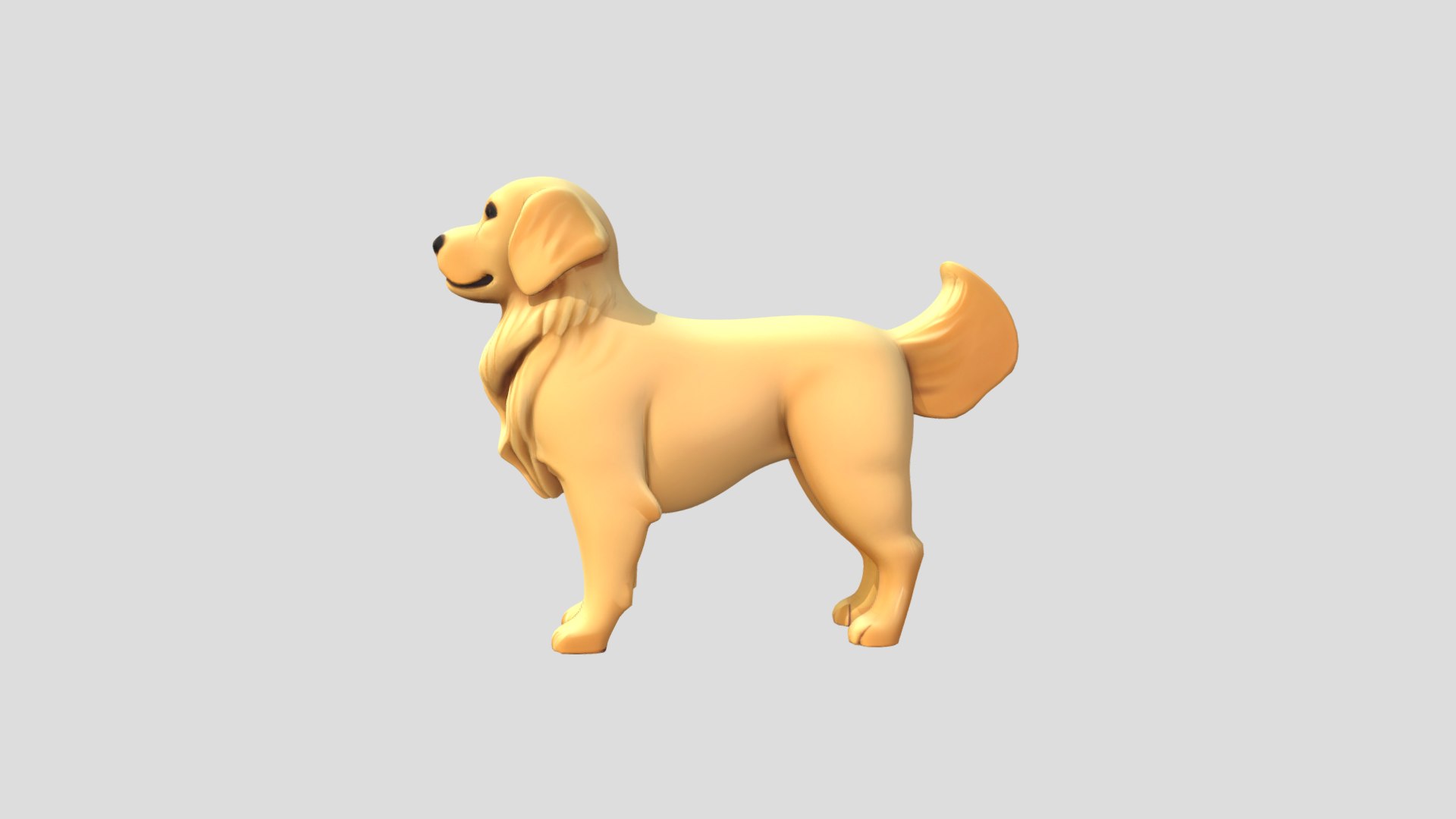 Golden Retriever Low-poly 3D Model 3D - TurboSquid 2330479