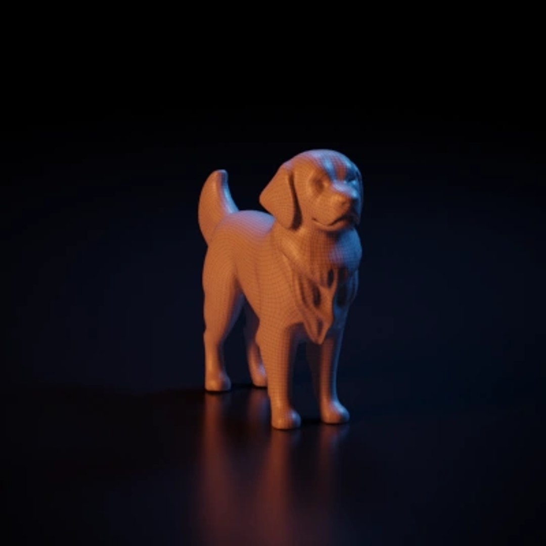 Golden Retriever Low-poly 3D Model 3D - TurboSquid 2330479