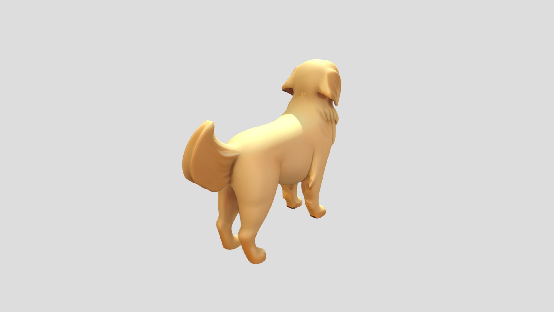 Golden Retriever Low-poly 3D Model 3D - TurboSquid 2330479