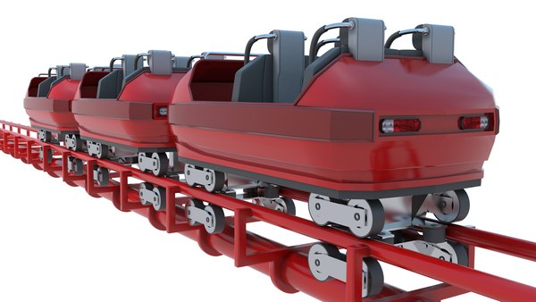 Roller Coaster Train - Red 3D 모델 - TurboSquid 1922560