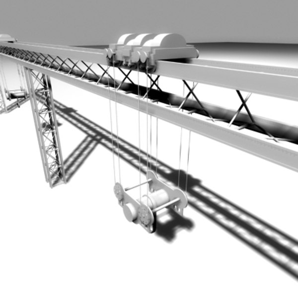 3d max crains metal constructions